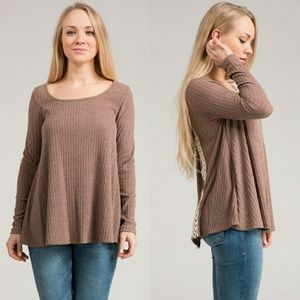 Fashionomics | Tops | Lace Up Back Top | Poshmark